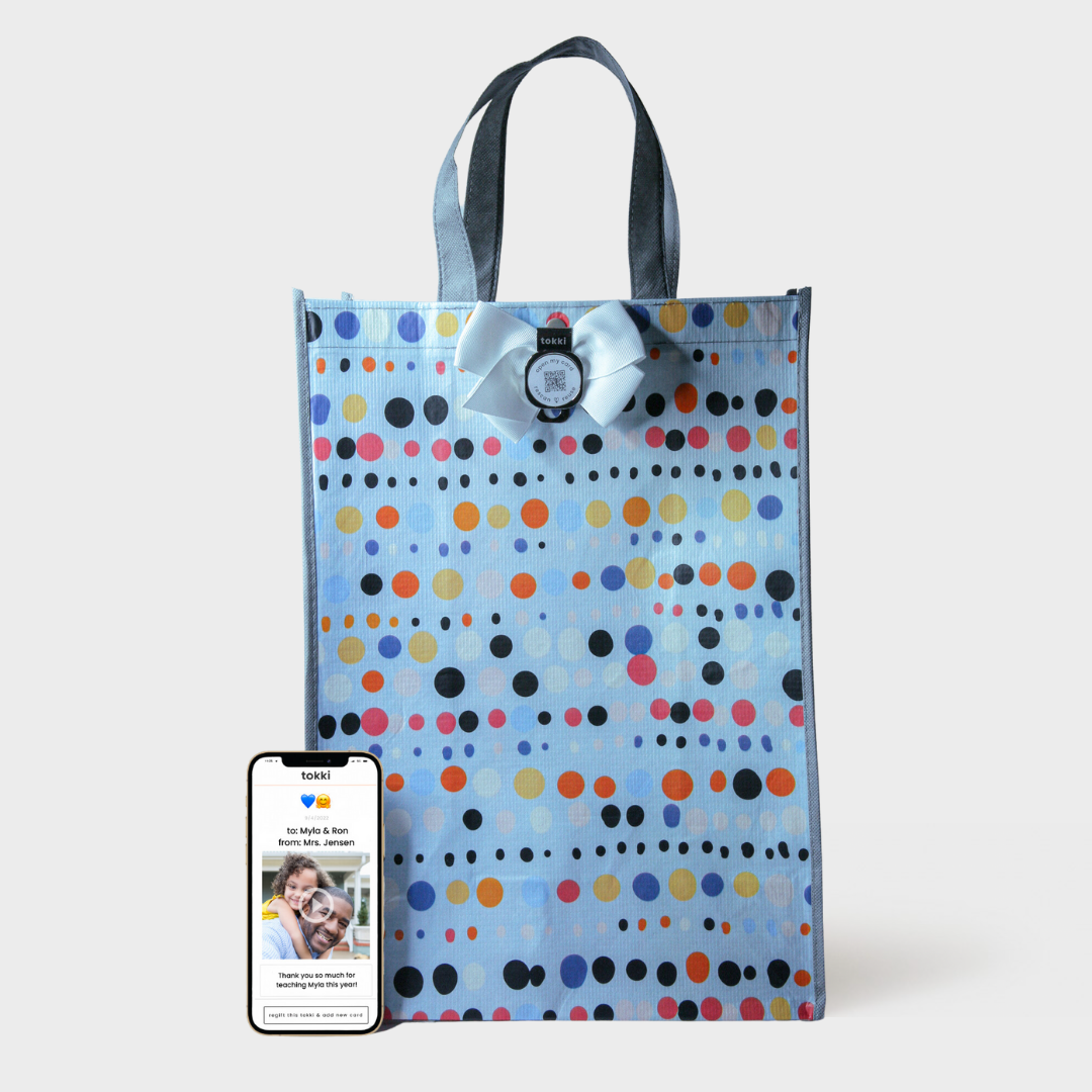 Pop | Large | Reusable Gift Bag + QR Greeting Card – Tokki